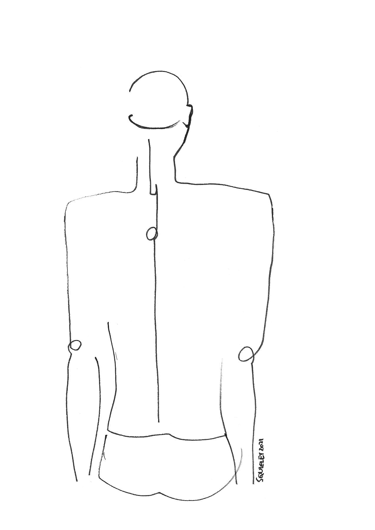 Swimmer - Prints Of Squiglet Drawings For Sale